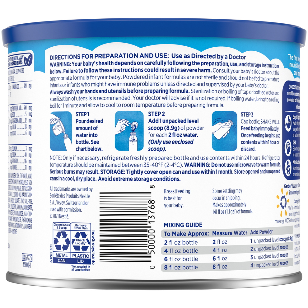 Gerber® Good Start® Gentle Soy Powder Infant Formula – Good Start Baby ...